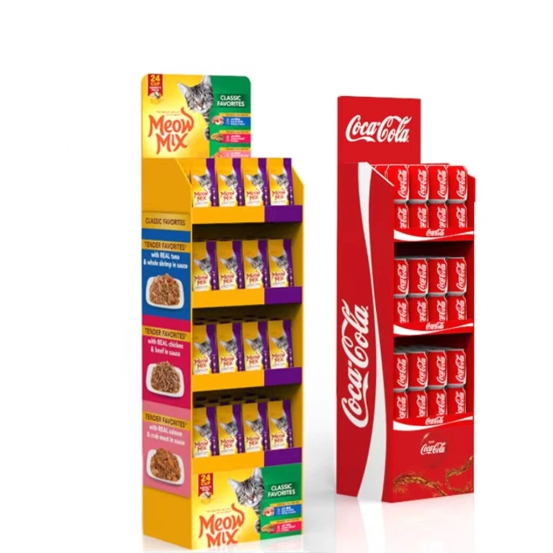 Cardboard Display Stand Bread Biscuits Candy Display Cardboard Floor ...