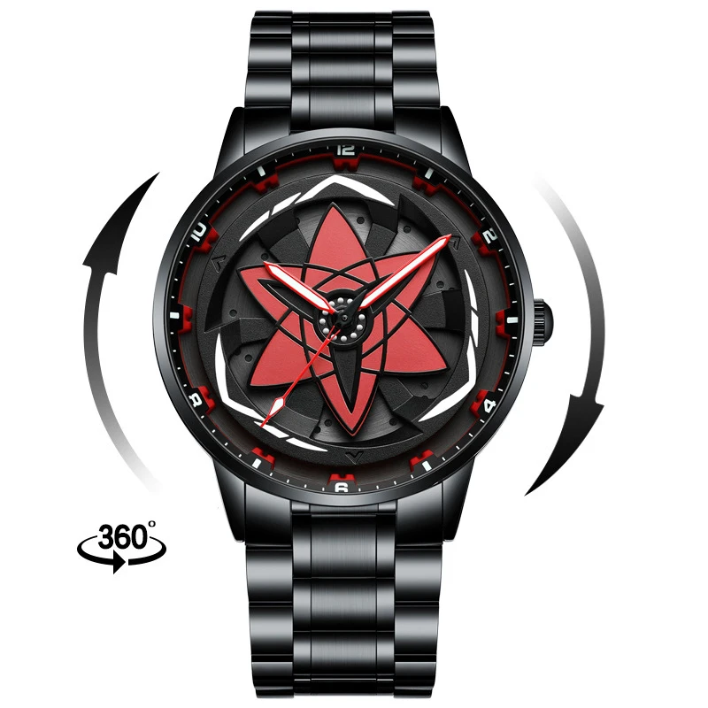 Custom Anime Design Rotatable Dial Wrist Watch Luminous Hands Watch For ...