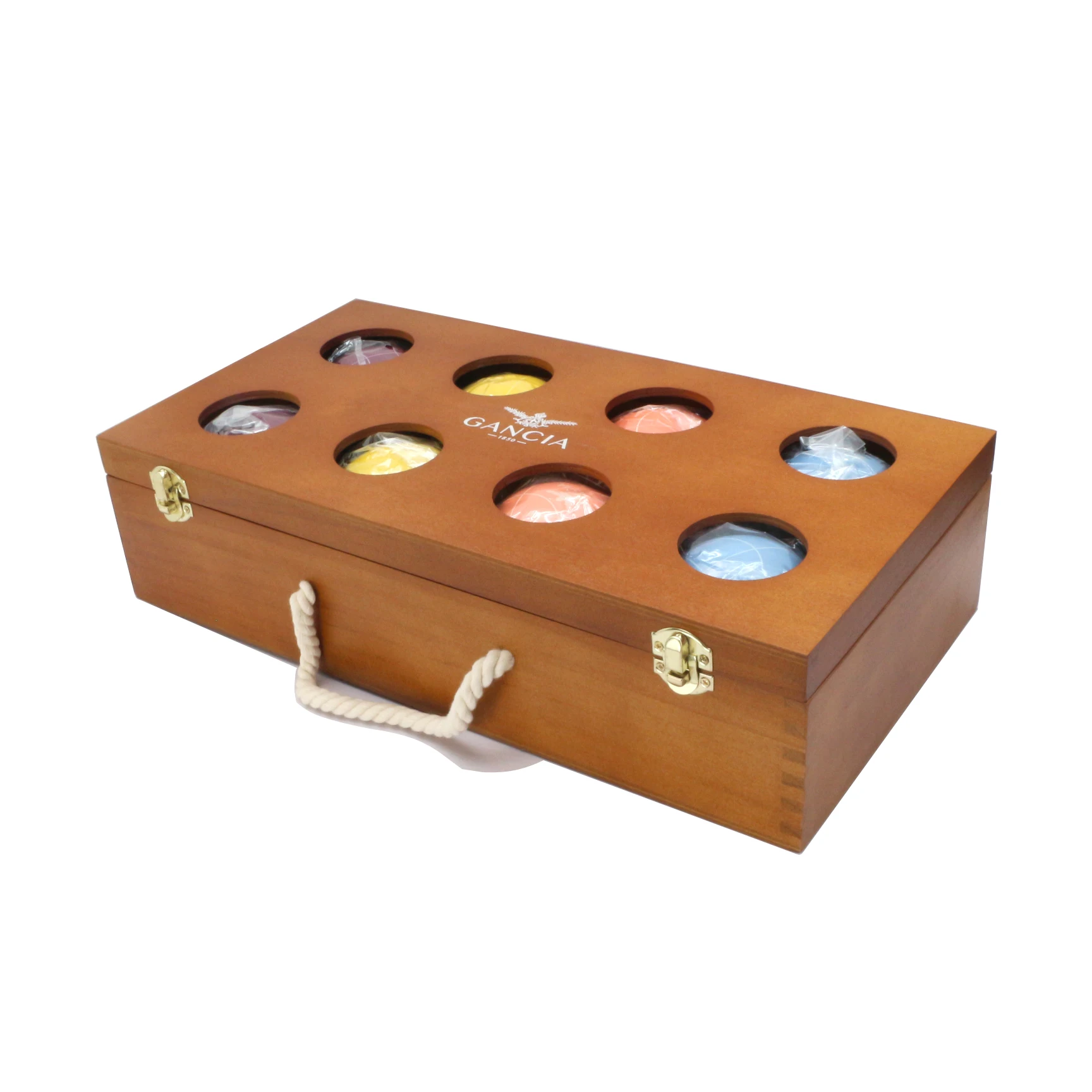 90mm Bocce Ball Set With Wooden Box Weight with 8 Resin Bochie Balls ...