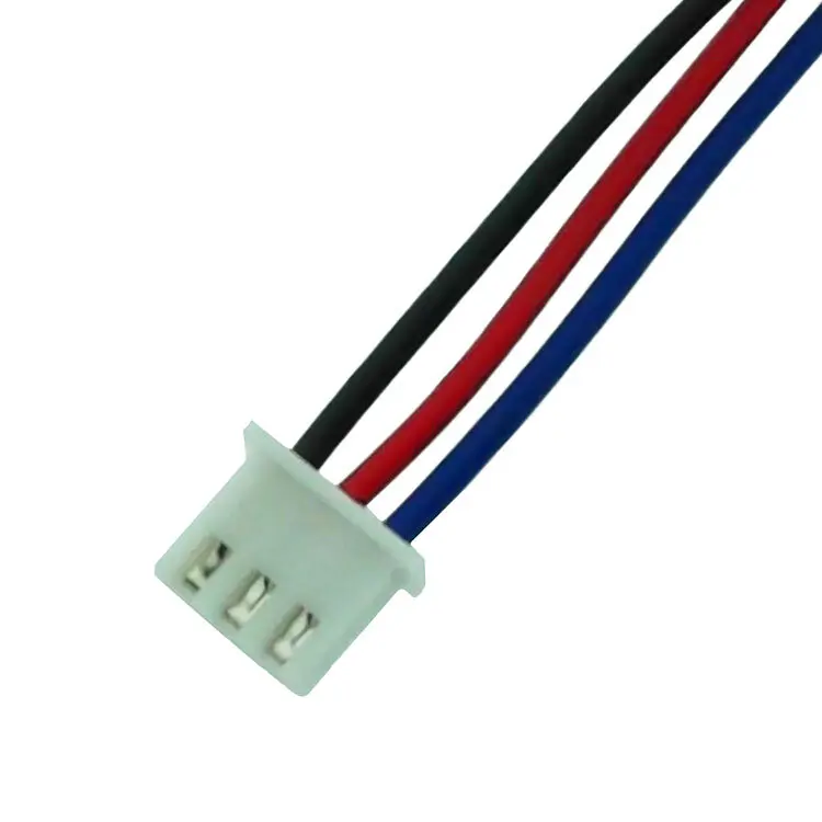 200mm XH2.54 Terminal Wire Harness 3 Pin to 3MM Tinned UL1007 22AWG Automobiles Cable Assembly ...