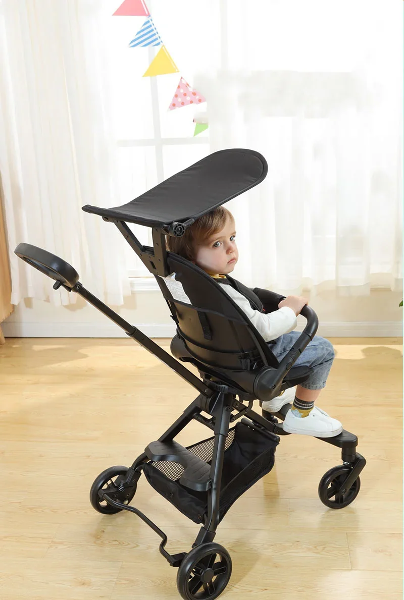 Portable Baby Trolley with 360 Rotation - Multi-Functional Stroller