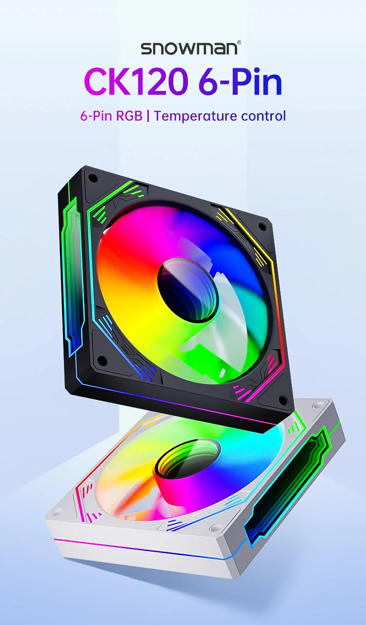 Snowman OEM 12VDC PC RGB Fan - Efficient Cooling Solutions