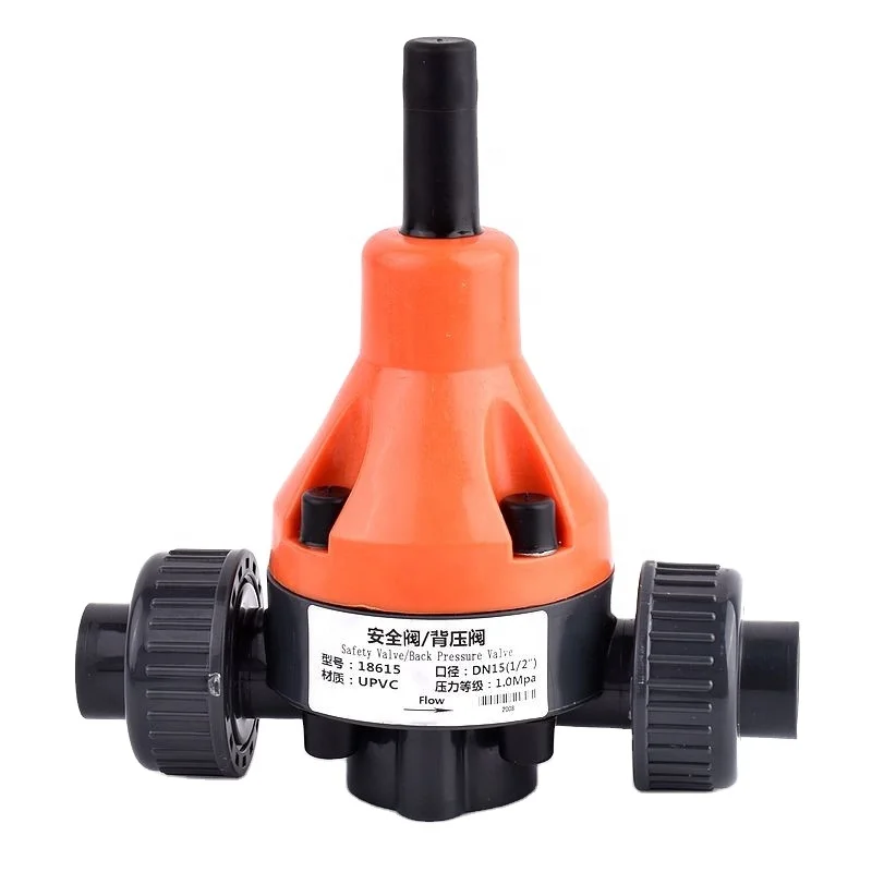 Upvc Plastic Regulator Safety Relief Back Pressure Valve For Dosing ...