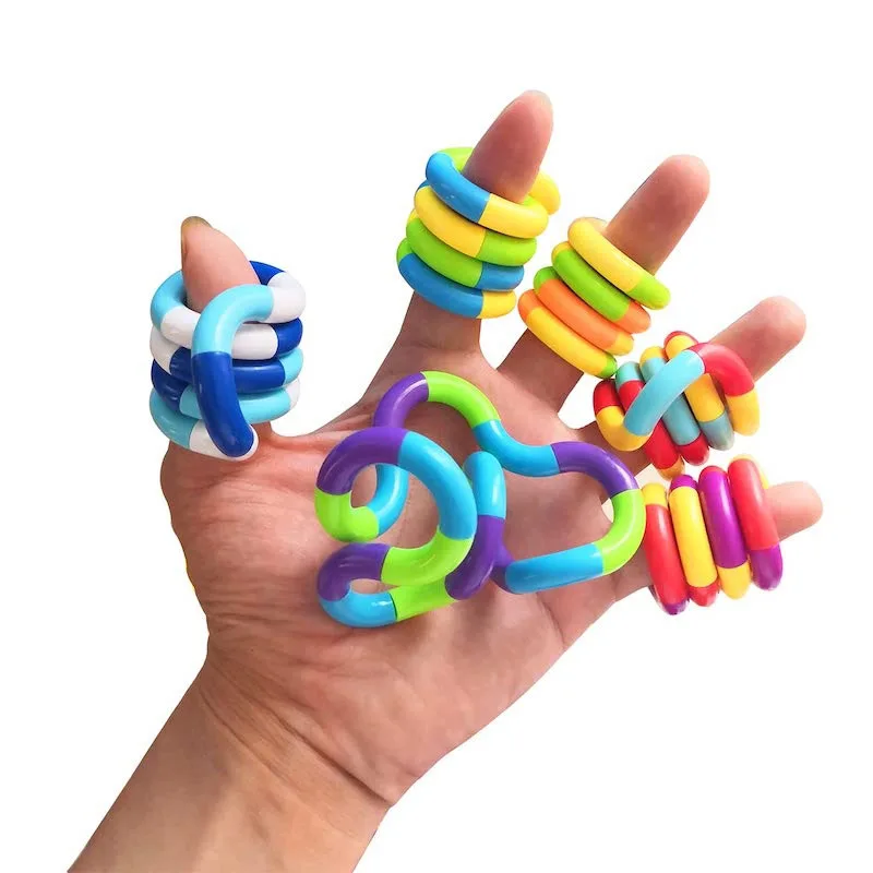Educational Fidget Toys Twisted Ring Magic Fidget Trick Rope Diy ...