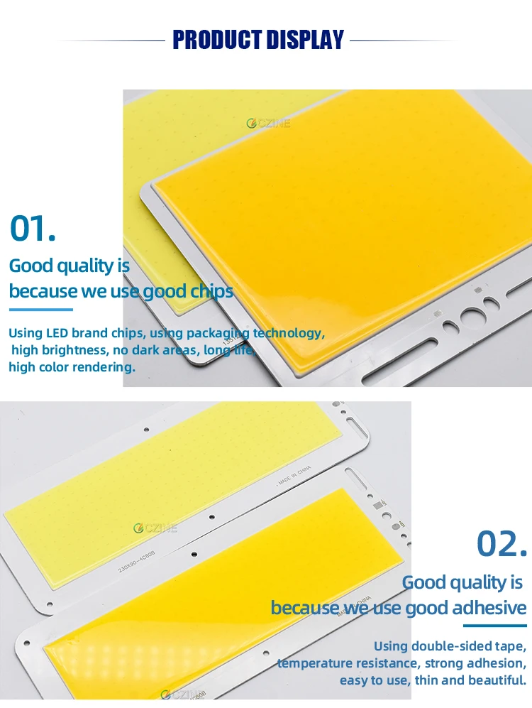 210x180 220x112.7 230x90 135x120 94x47mm Chips Led Cob 50 w 12v 95 Cri ...