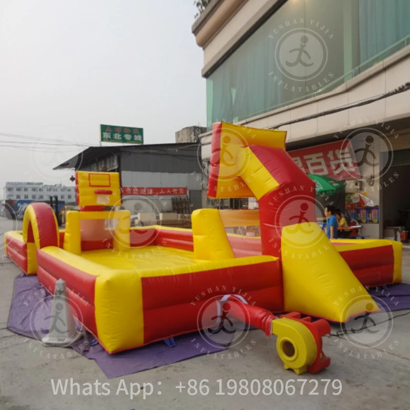Outdoor Inflatable Sports Basketball Court Inflatable Basketball Soccer ...
