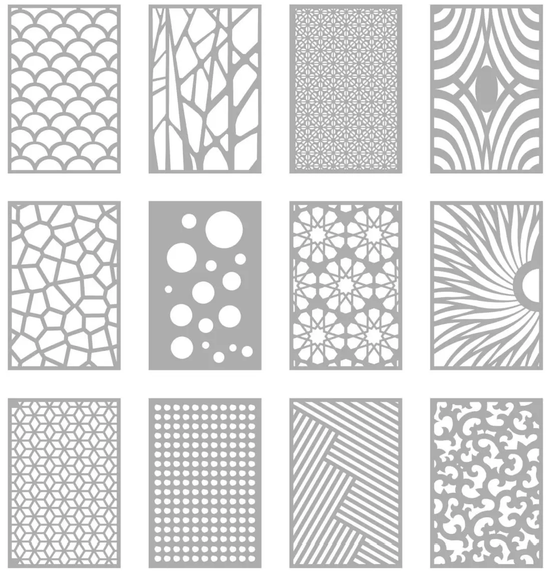 Exterior Commercial Building Curtain Wall Cladding Laser Cut Metal ...