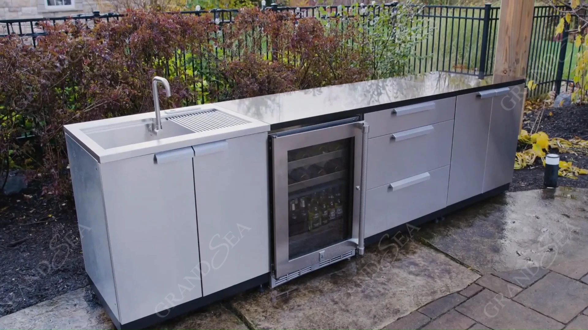 Outdoor Kitchen Island With Grill Stainless Steel Outdoor Kitchen Bbq ...