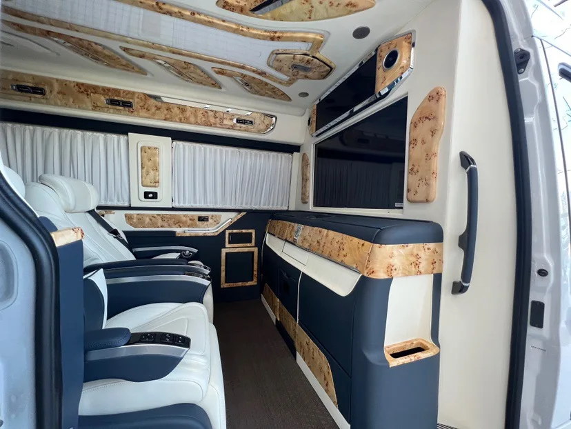 Luxurious Mercedes Sprinter Interior Upgrade - Car Partitions