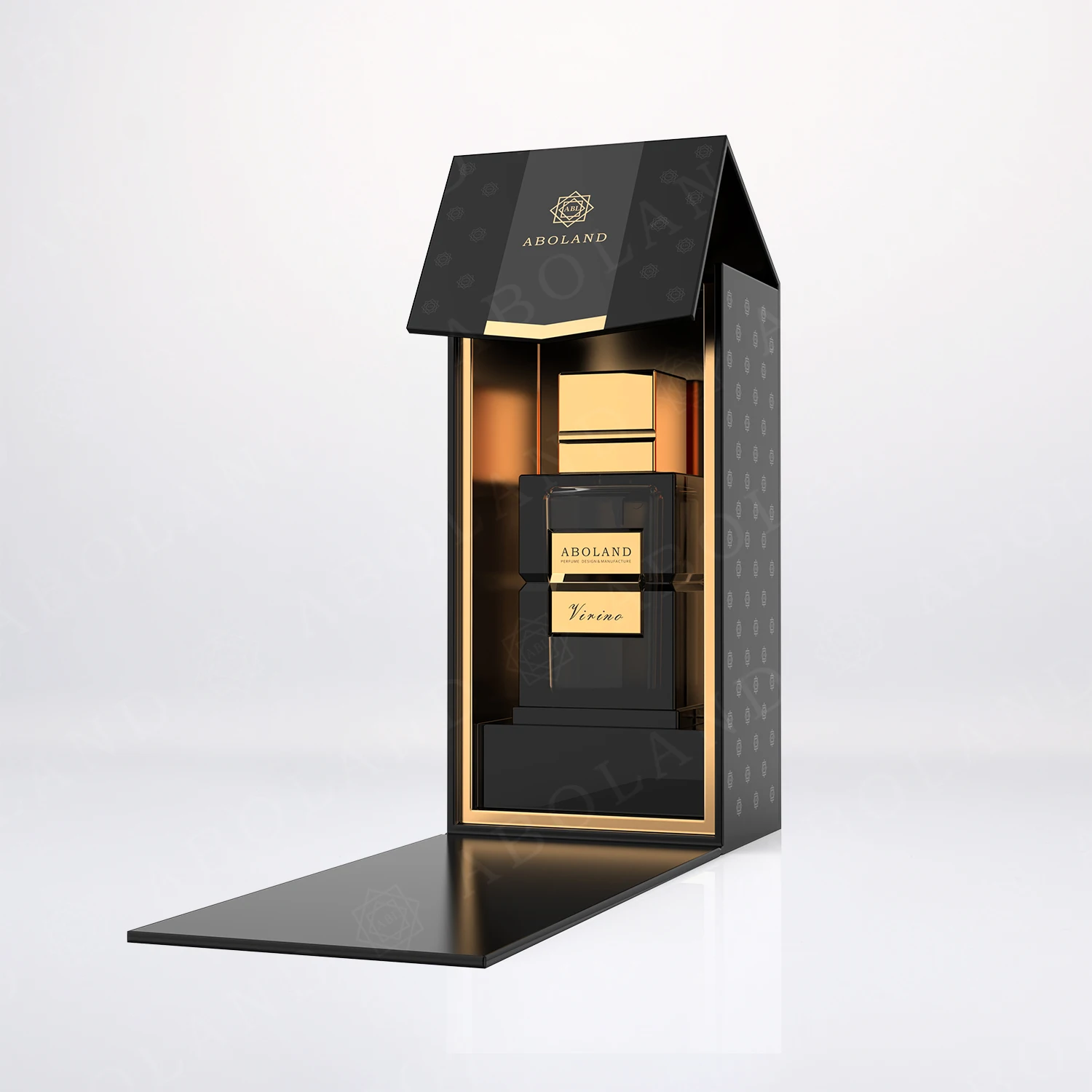 Customize Luxury Black Perfume Box Empty Perfume Bottle New Design ...