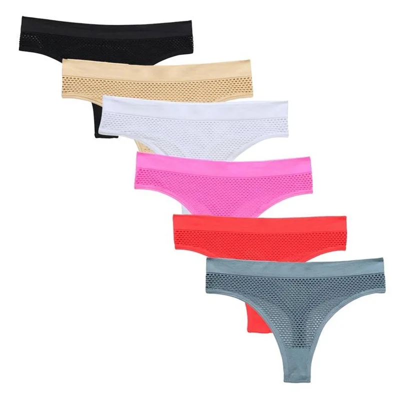 Mesh High Stretching Sexy Women's Beach Open Mature Knickers Panty