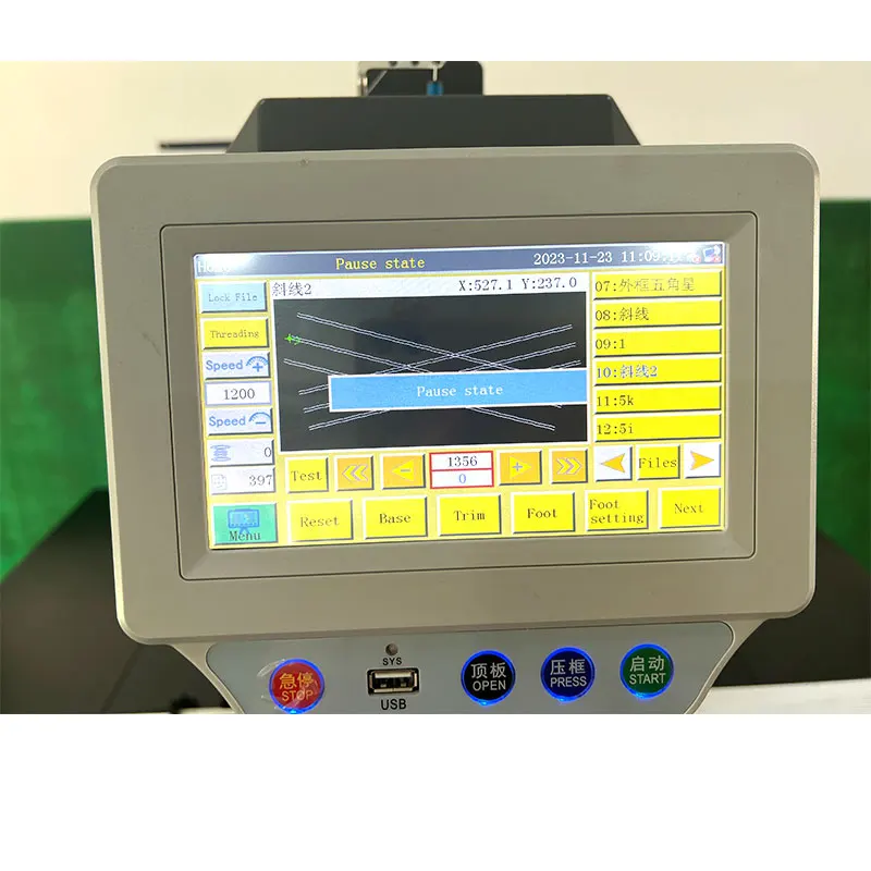Automatic CNC Sewing Machine for Heavy Duty Template Sewing