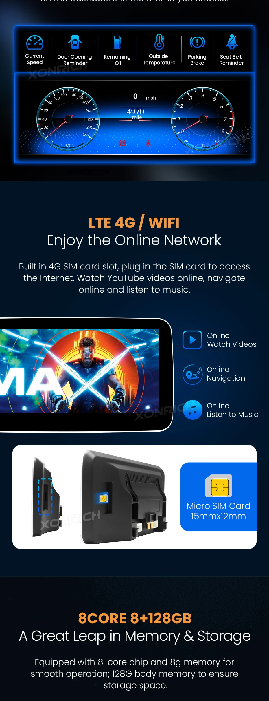 Mercedes Benz GLS GLE Class W166 X166 12.3'' Touchscreen Android Car ...