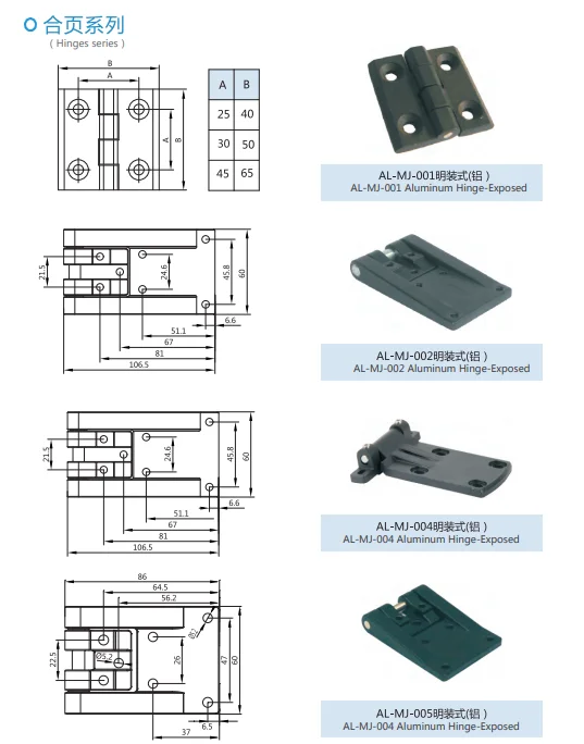 AHU Accessory Nylon Exposed Hinge for Access Door| Alibaba.com