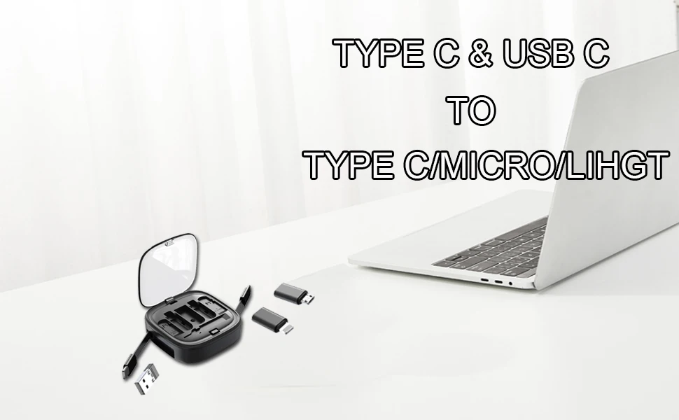 Multi Usb Adapter Retractable Charging Cable Kit Adapters Connectors ...