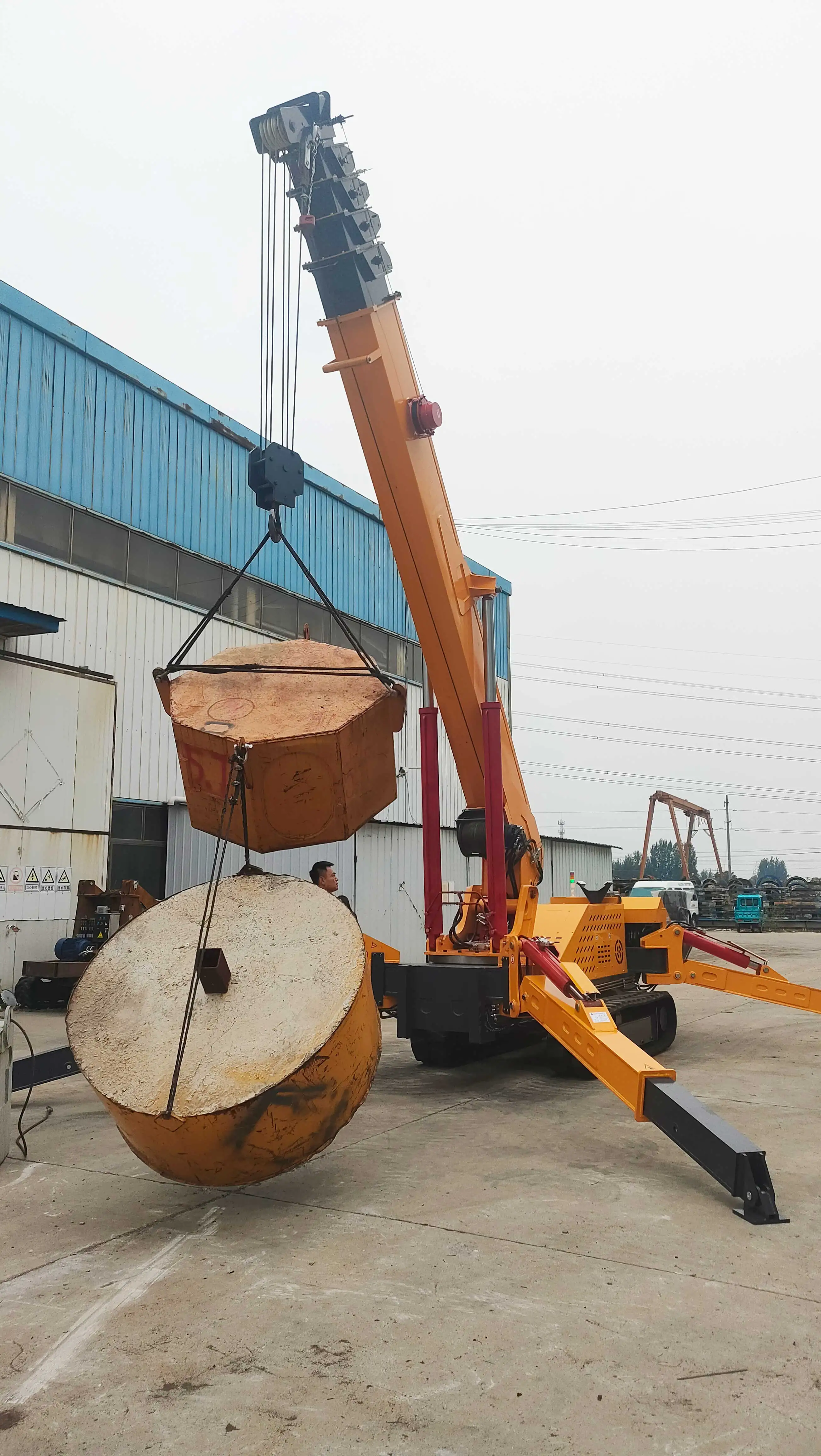 Epa Mobile Spider Crane Fly Jib 5 Ton 8 Ton 12 Ton Remote Control ...