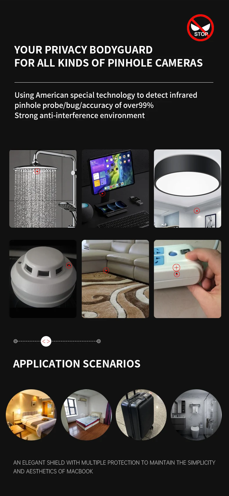 S001 Popular Portable Small Prevent Monitoring Wireless Infrared ...