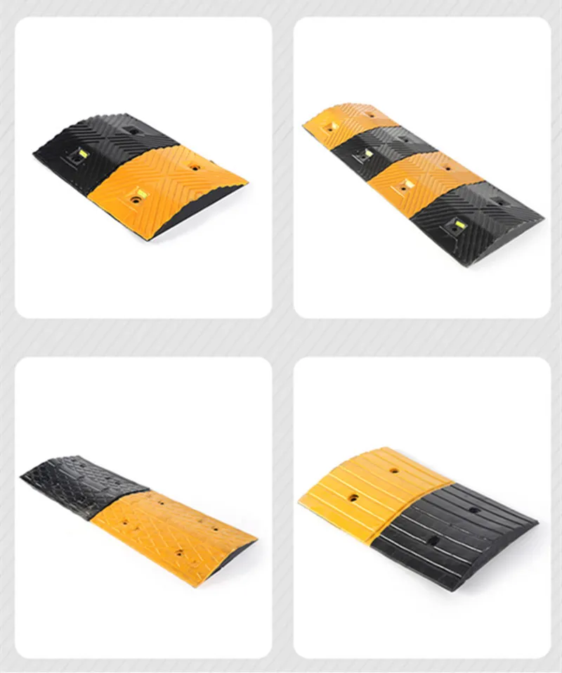 High Strength Driveway Rubber Speed Bumps Install Deceleration Strip ...