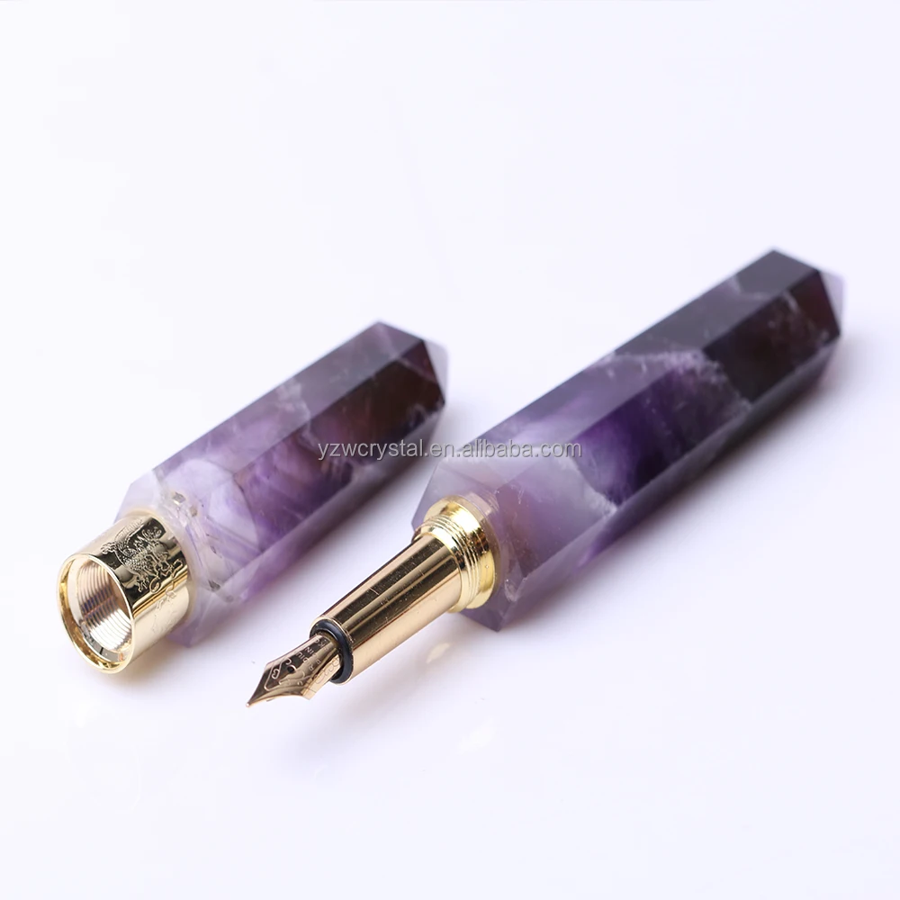 Wholesale Hot Sale Amethyst Quartz Crystal Pens Crystal Writing Pen ...