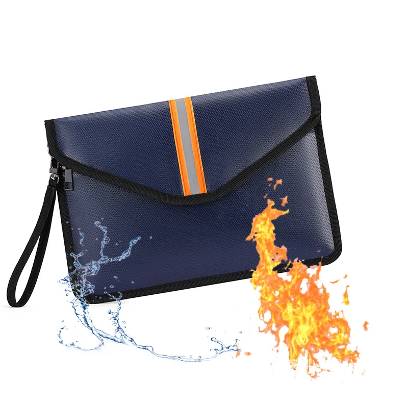Fiberglass Document Bag Fireproof Waterproof Fireproof Money Bag With ...