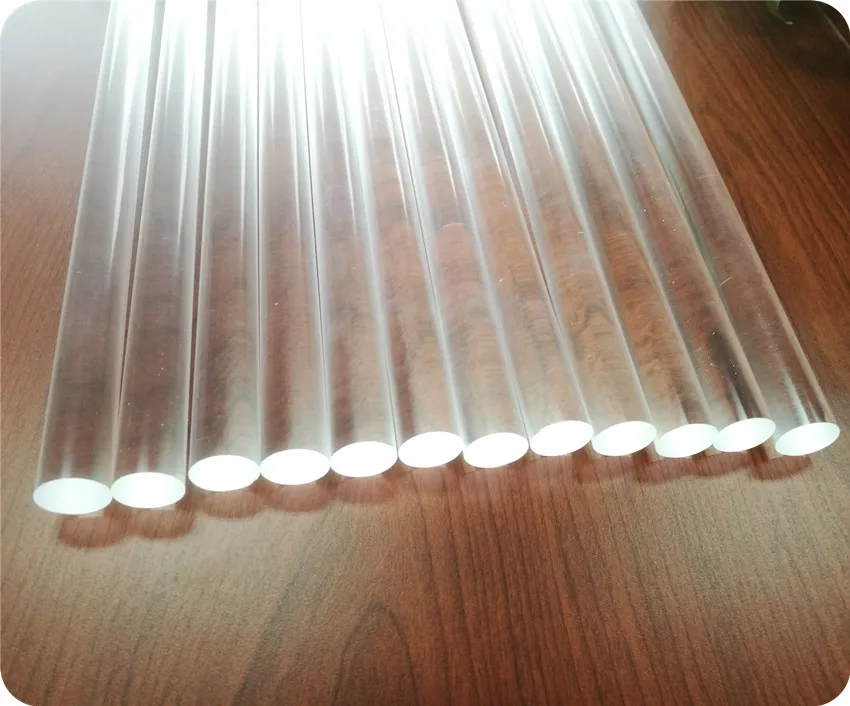 Clear Acrylic Solid Tube - Versatile and Durable Plastics