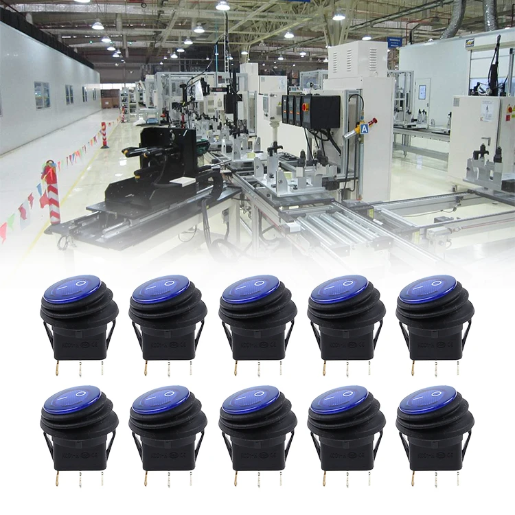 2 Pin On/off On Off 16.5 Square Illuminated 6 Pin Dpdt 6 Pin On-on Led ...