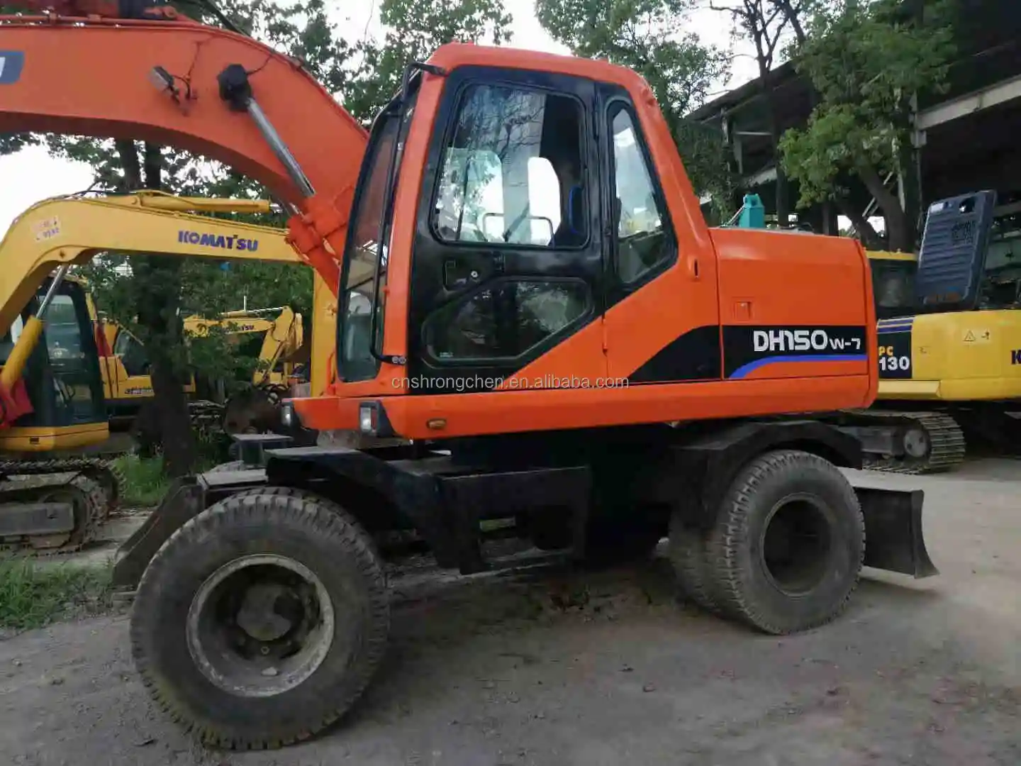 South Korea Brand 15 Ton Used Doosan Dh150w-7 Wheel Excavator Dh150w ...