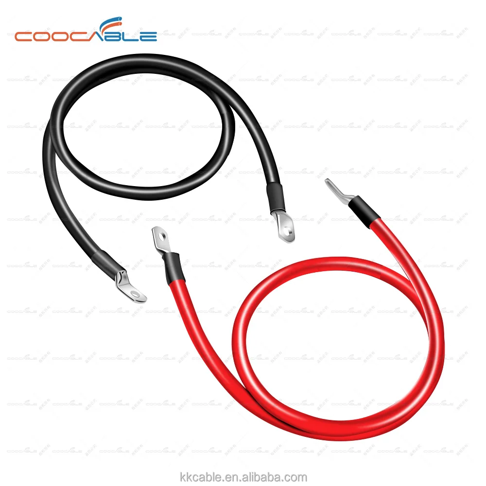 Battery Cables Set With Terminals,3/8-inch Lugs (positive And Negative ...