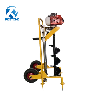 196cc Tree Planting Digging Machine/hand Earth Auger/ Post Hole Digger ...