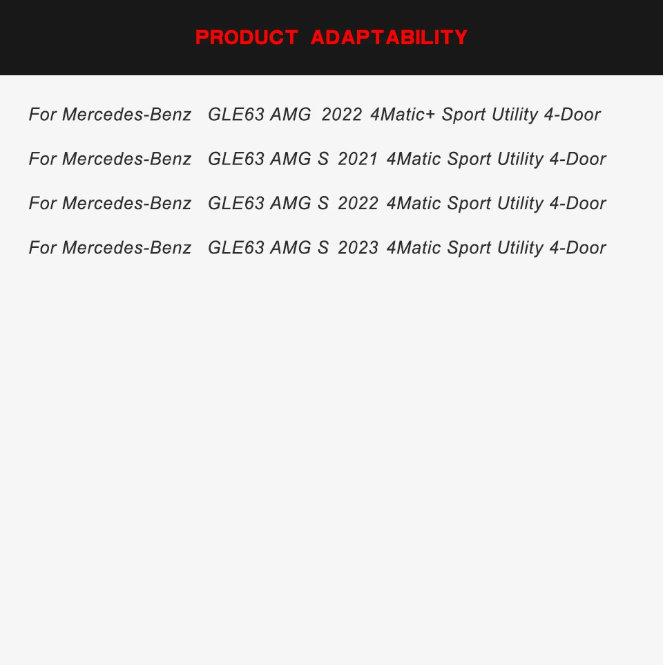 Carbon Fiber Roof Spoiler for Mercedes-Benz GLE63 AMG S SUV 2021-2023