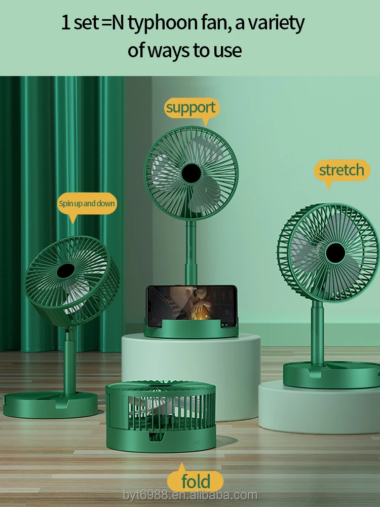 3 6 Inch 2 Speed Rechargeable Top Rated 3 Speed Mini Gift Set Fan 12 ...