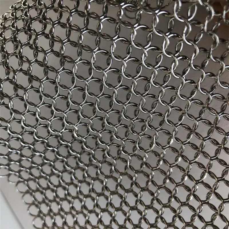 Stainless Steel Chainmail Ring Mesh - Durable & Versatile