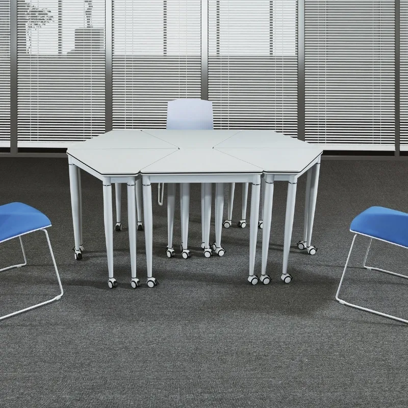 Modern Movable Modularity White Triangle Meeting Splicing Office ...