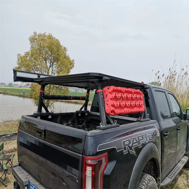 Universal Truck Bed Rack Ladder Roller Bed Racks Roll Bar PICK-UP Truck ...