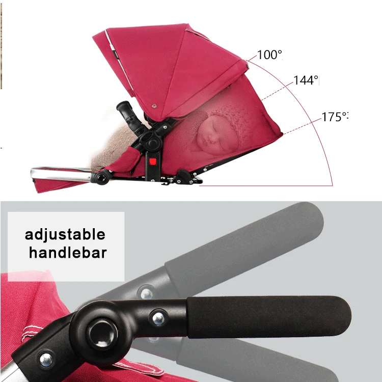 Oem All Terrain Reversible Baby Twin Strollers Toddler Adjustable ...