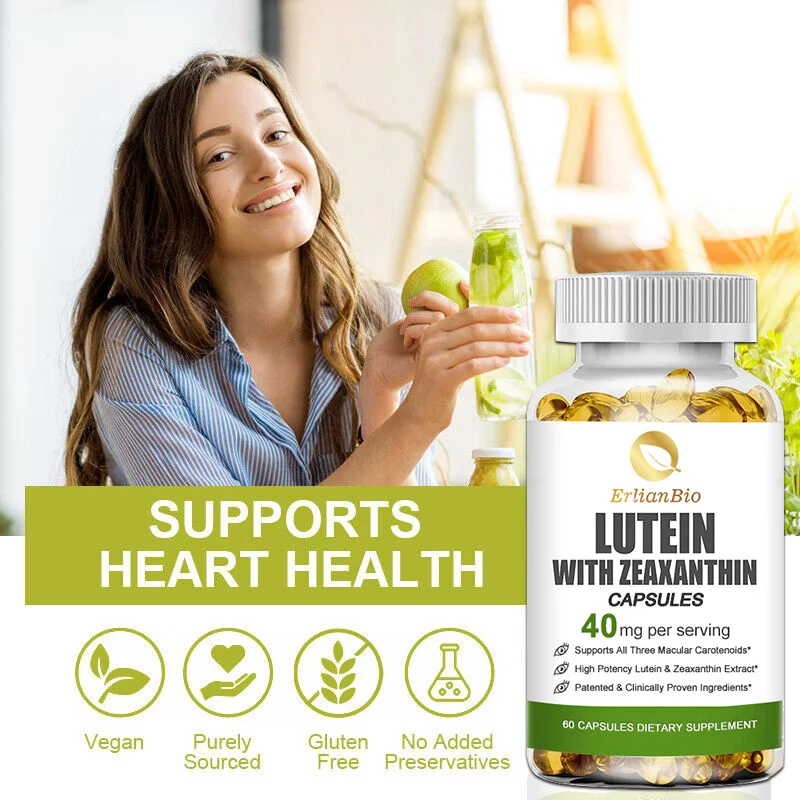 Oem Lutein And Zeaxanthin Capsule 60 Pcs Lutein Ester Capsule Eye Fatigue Protect And ...