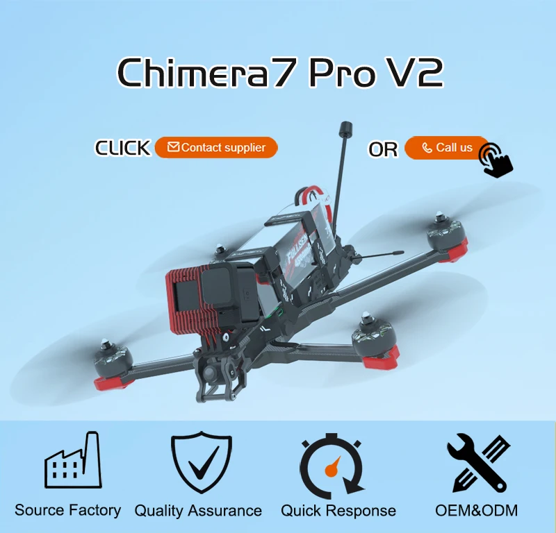 Uflight 7 Inch Freestyle Quadcopter Drones Accessories Analog Caddx ...