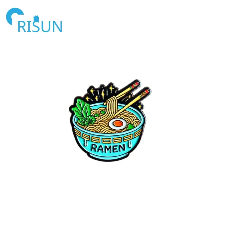 Manufacture Cartoon Foodie Noodle Soup Bowl Chopsticks Lamian Ramen Pin ...