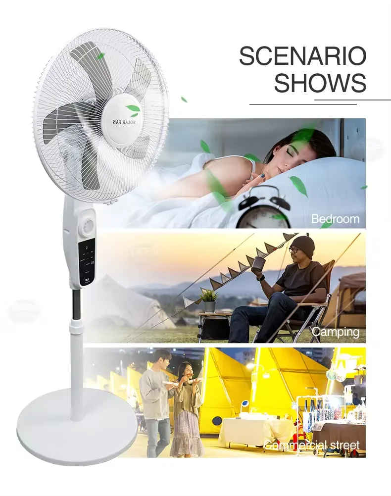 12V Solar Fan - Efficient Cooling with Rechargeable Battery