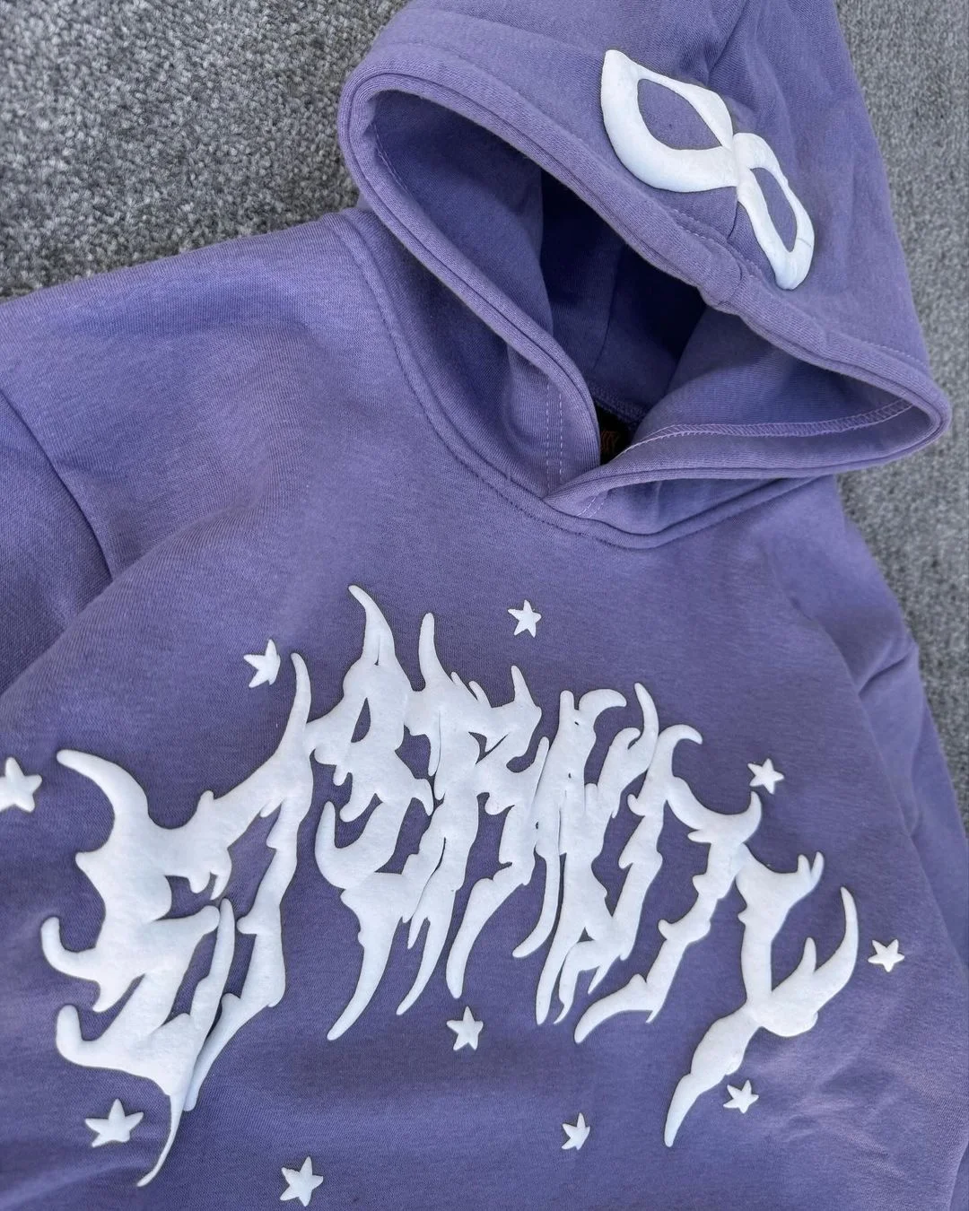 Custom Y2k Puff Printing Tracksuit Street Wear Cropped Hem Men Hoodie ...