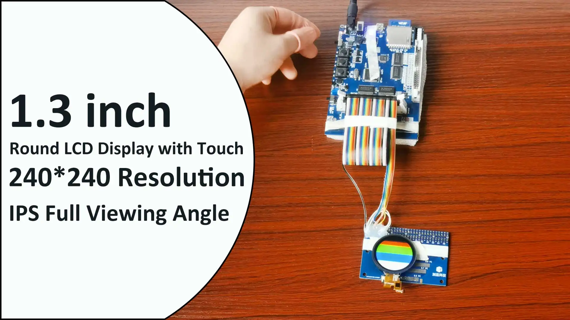 Small Size Round Tft Lcd Panel 1.3 Inch 240*240 Spi Circular Lcd ...