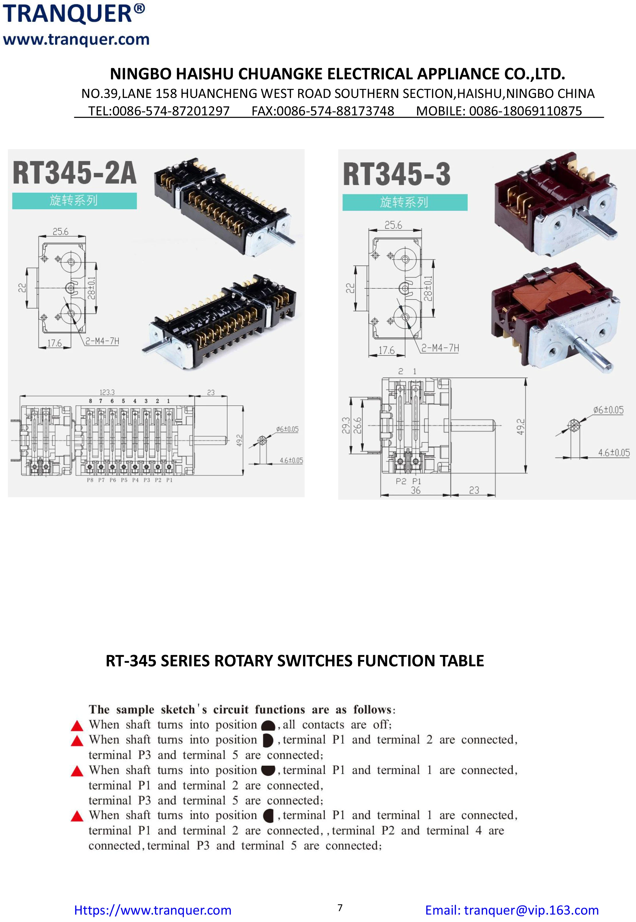 Oven Rotary Switch RT-350-2 TUV CE 30000 Cycles Red Heater Oven High ...