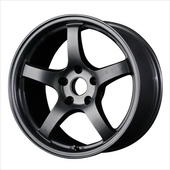 Custom Jdm Satin Black 5 Spoke 17 18 19 20 Inch 5x120 5x130 Replica Rays 57cr Forged Wheel Rim ...
