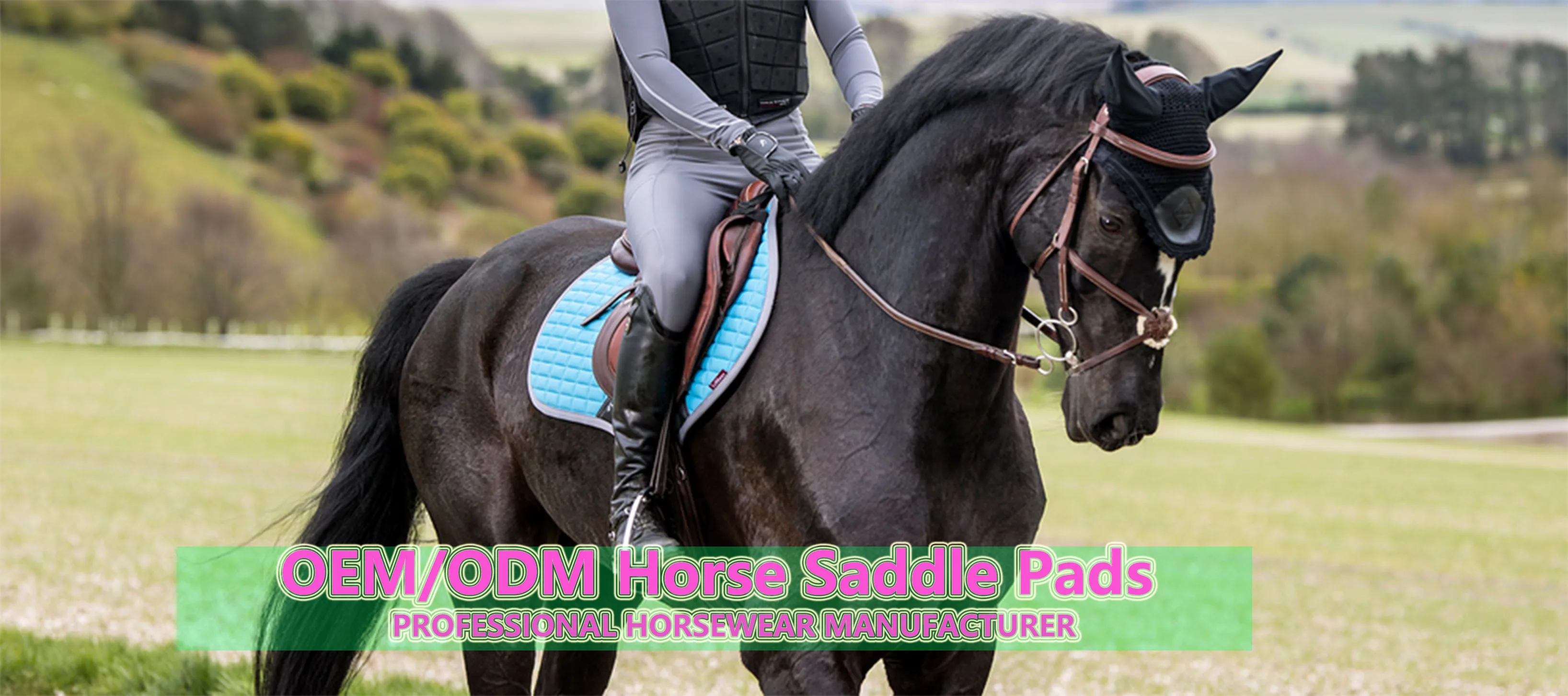 All Purpose Horse Riding Cotton Show Quilted Saddle Pad New Horse ...