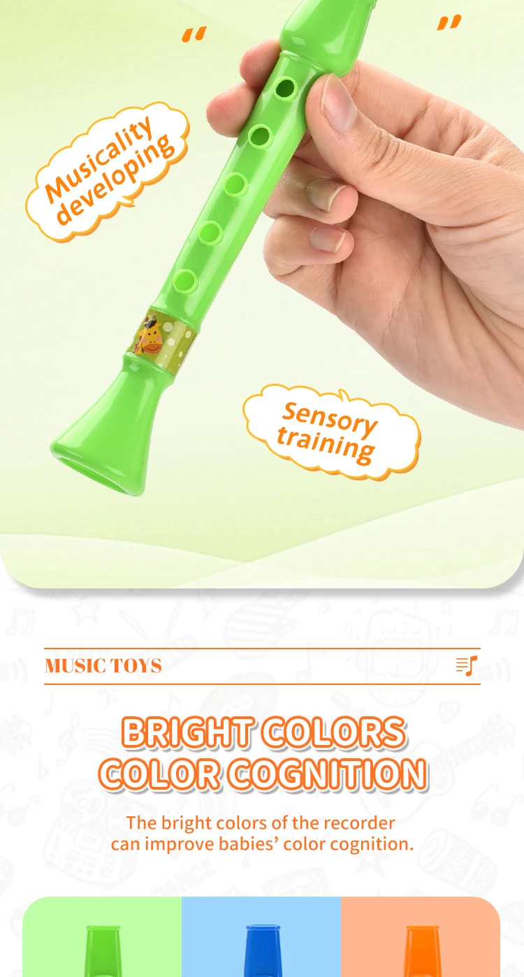 Musical Instruments Plastic Musical Instruments Flute Shaped Toy ...