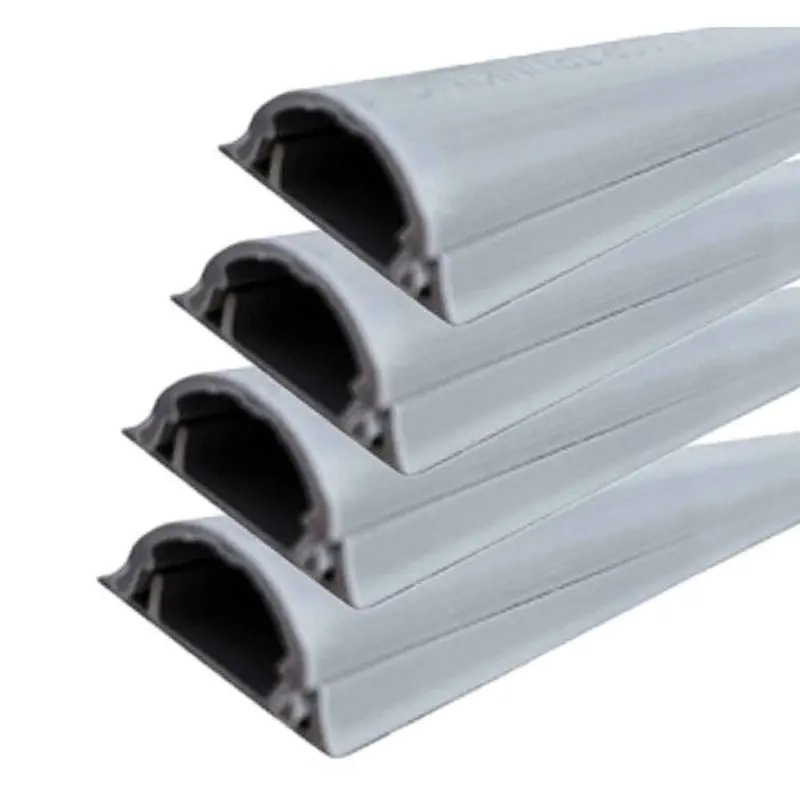 8 Meter PVC Floor Cable Ducts with Double-Sided Tape and 35X10mm Grey ...