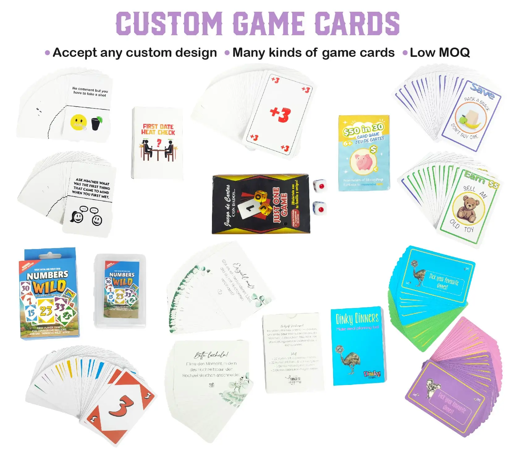 Print Poker Waterproof Plastic Playing Cards Paper Personalized Playing ...