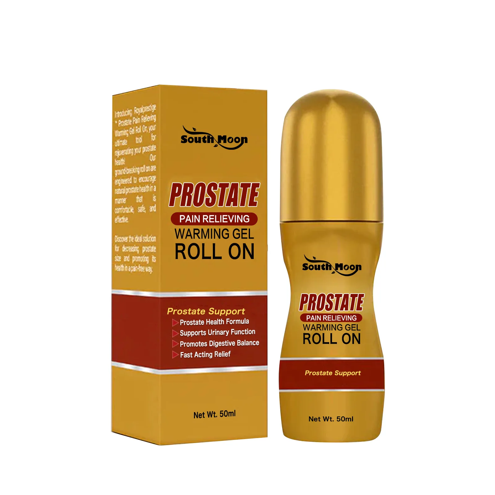 South Moon Prostate Pain Relieving Warming Gel Prostate Health Formula ...