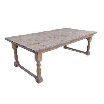 French Country Dining Table Solid Wooden Rectangular Vintage Farm/harvest Table For Wedding ...