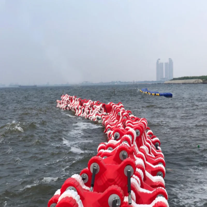 Durable Plastic Water Wave Breakwaters - Floating Barriers
